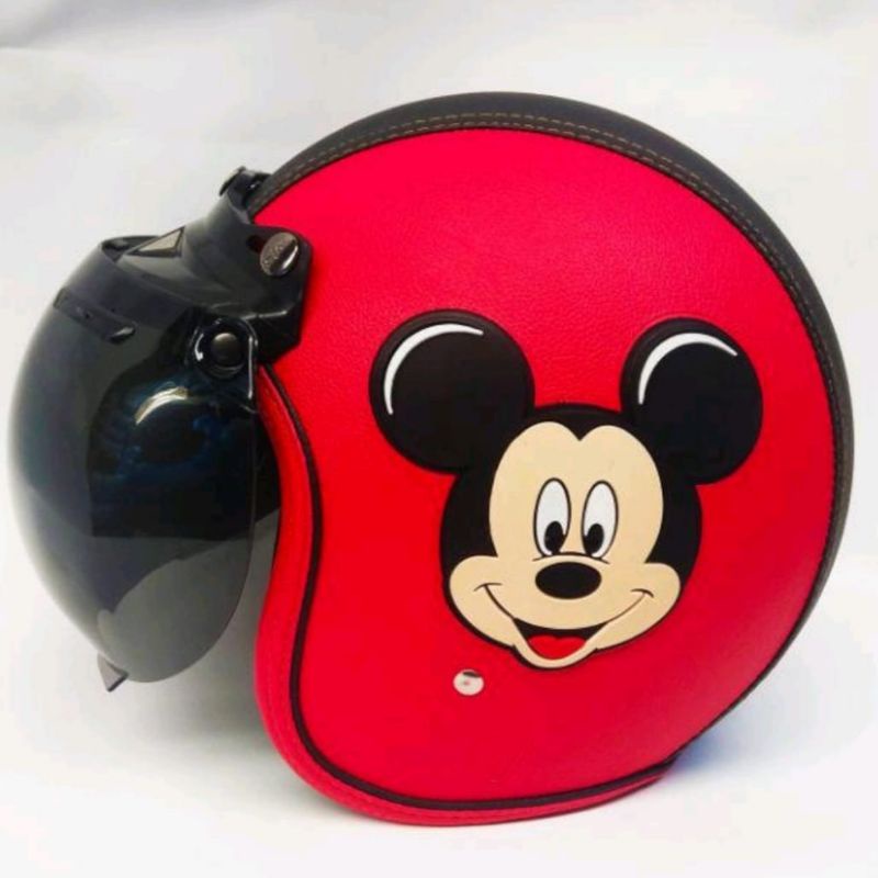 Jual helm bogo retro dewasa gambar Mickey mouse | Shopee Indonesia
