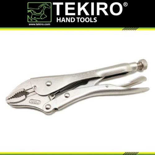 Jual Tang Jepit Buaya Tekiro Bengkok Ukuran 10 Inch Locking Grip Pliers ...