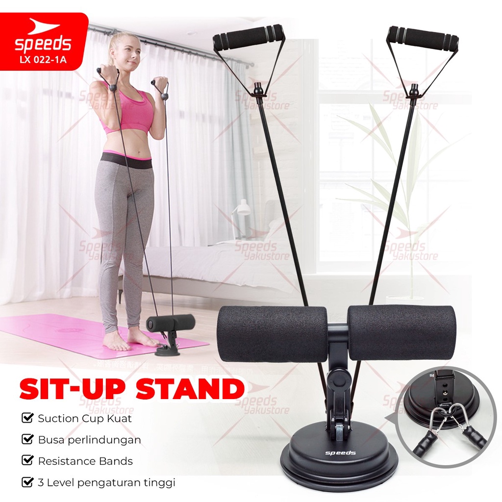 Jual SPEEDS Alat Sit Up Tali Fitness Olahraga Penahan Kaki Portabel Sit ...