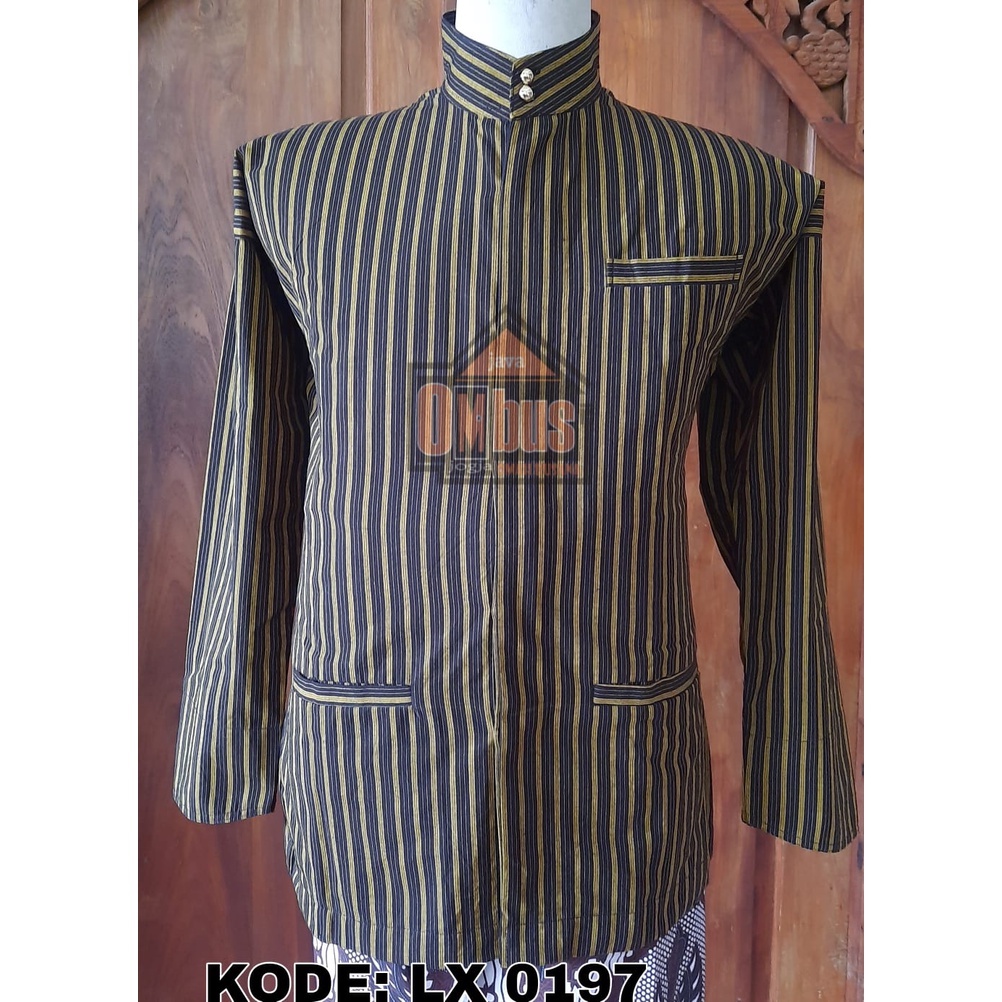 Jual Surjan Lurik Kalijogo KODE: LX 0197 ||Motif Lurik||Baju Tradisional||JavaOmbus|| | Shopee ...