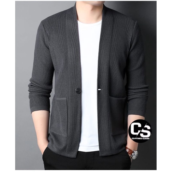 Jual Cardigan Pria Cardigan Rajut Pria Casual Cardigan Slimfit Pria ...