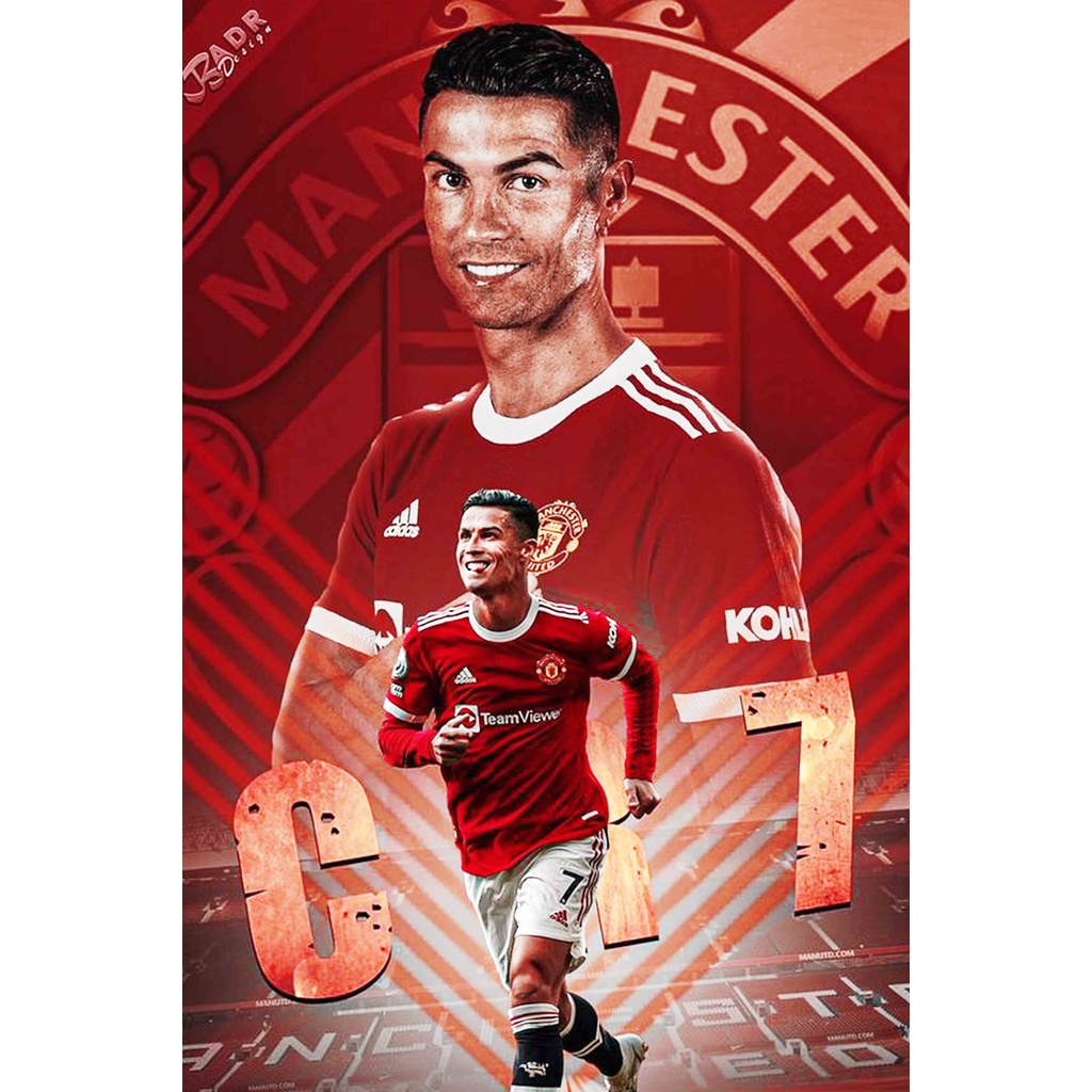 Jual Poster CR7 | Cristiano Ronaldo | Poster MU | Manchester United (22 ...