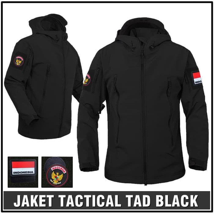 Jual bee_nda - Jaket Pria TAD Hitam TNI Windbreaker Waterproof Free ...
