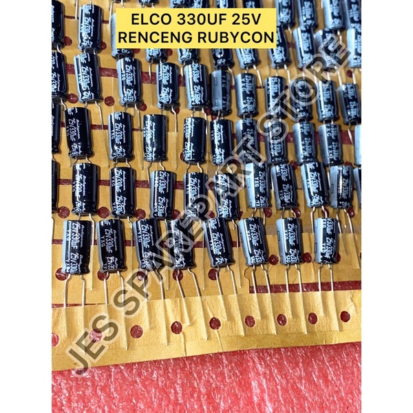 Jual ELCO 330UF 25V RENCENG | Shopee Indonesia