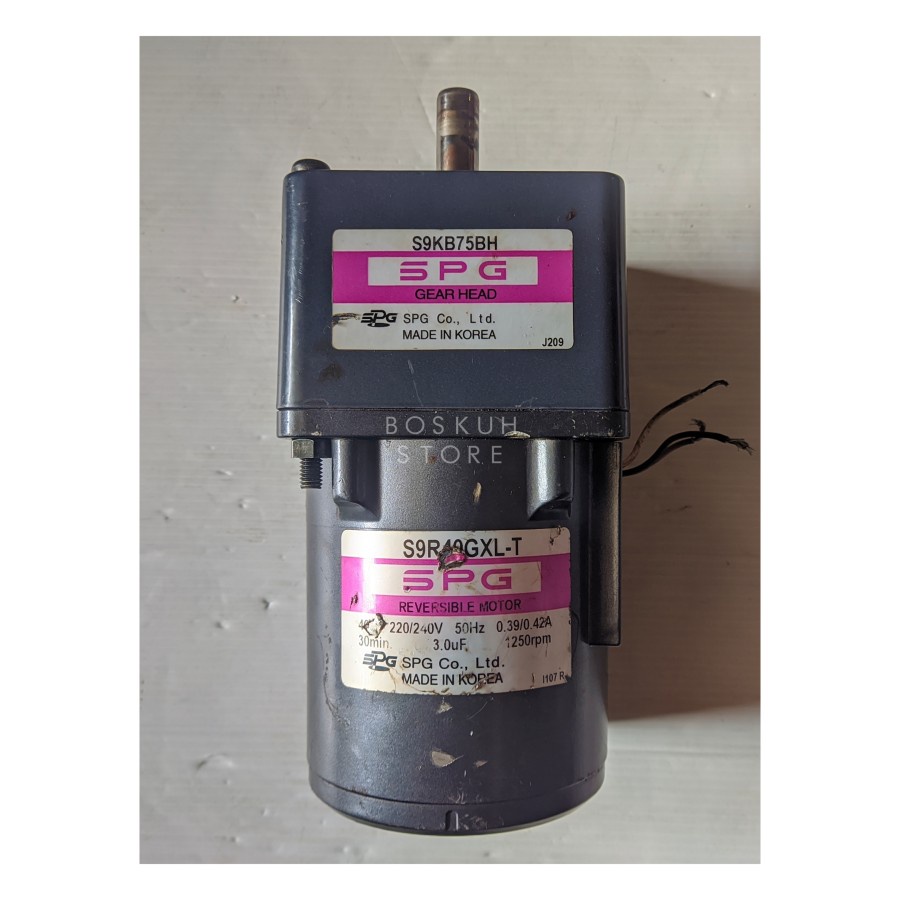 Jual DINAMO MOTOR GEARBOX SPG 40W 1:75 220V 16 RPM | Shopee Indonesia
