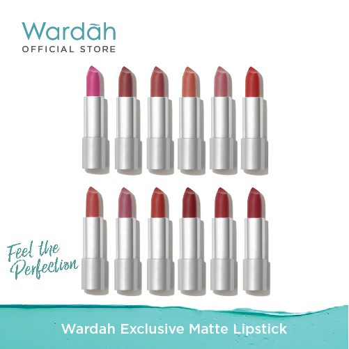Jual Wardah Exclusive Matte Lipstick - Soft Matte Finish lembap dengan ...