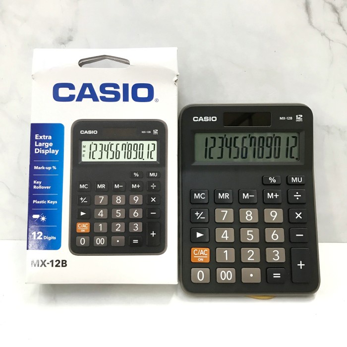 Jual KALKULATOR CASIO MX12B 12 DIGIT #ORIGINAL | Shopee Indonesia