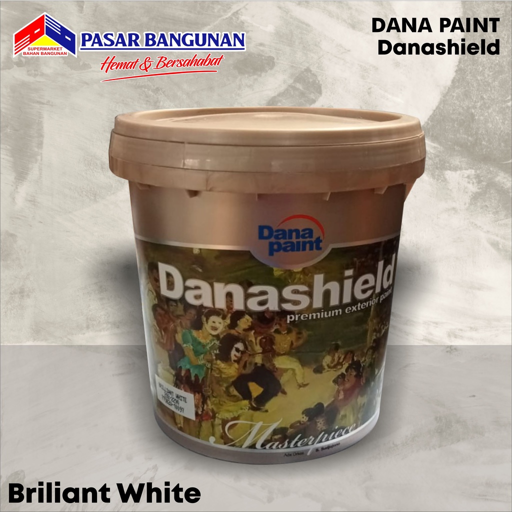 Jual Cat Tembok Exterior Premium DANAPAINT Danashield Brilliant White 2 ...