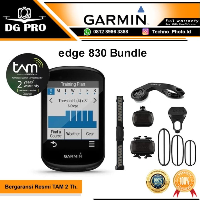 Jual Garmin Edge 830 Sensor Bundle - GPS Original Garansi Resmi TAM ...