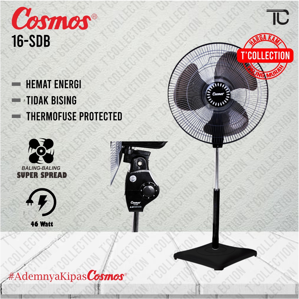 Jual COSMOS STAND FAN / KIPAS ANGIN 16SDB / 16-SDB (16 INCH) | Shopee ...