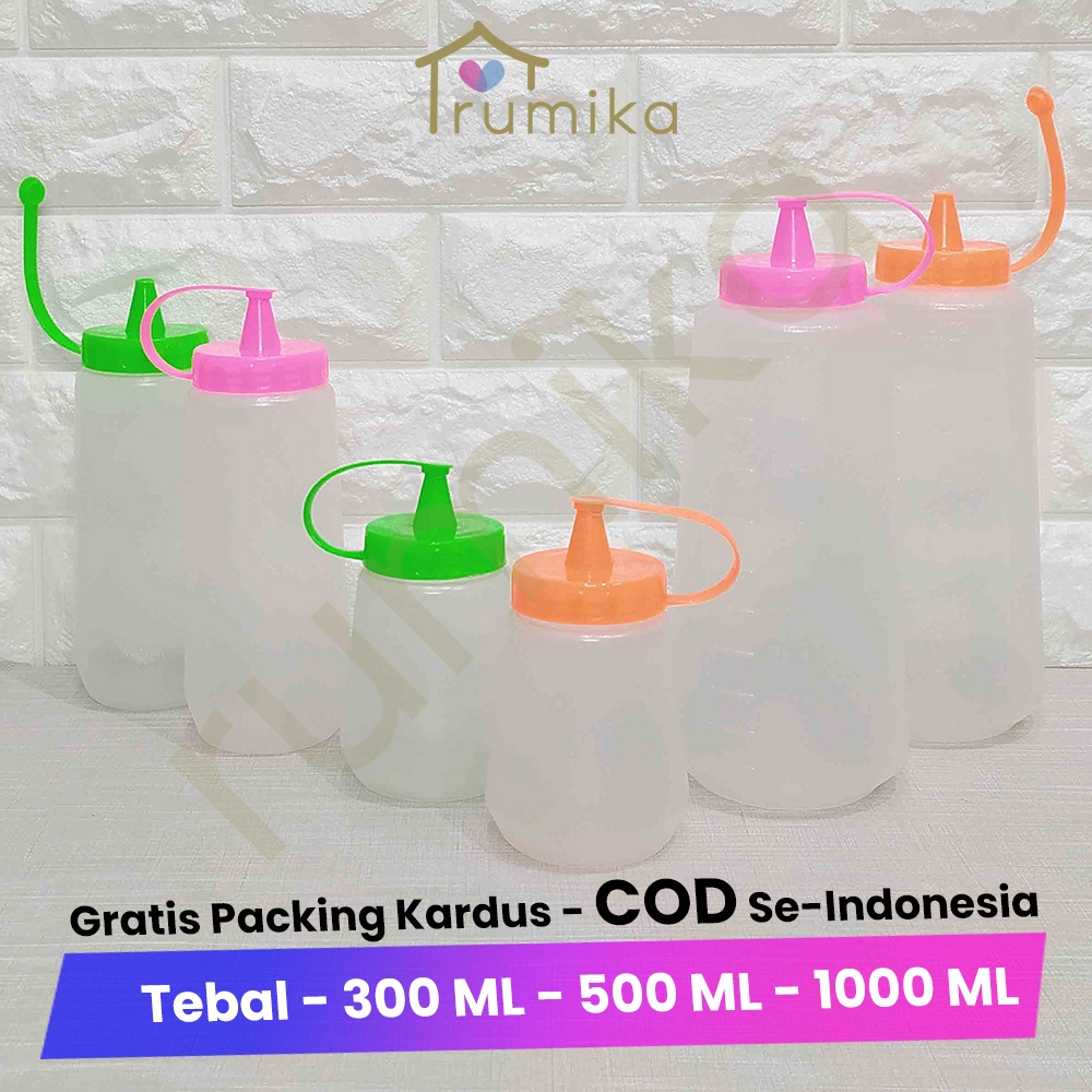 Jual Botol Kecap 300 ML 500 ML 1000 ML / Botol Mayonaise Mayo Saos Saus ...