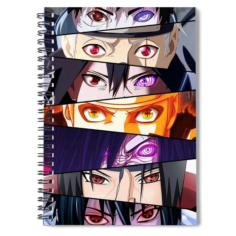 Jual Notebook Anime NARUTO Notebook A6 Spiral Notebook Kakashi Uchiha ...