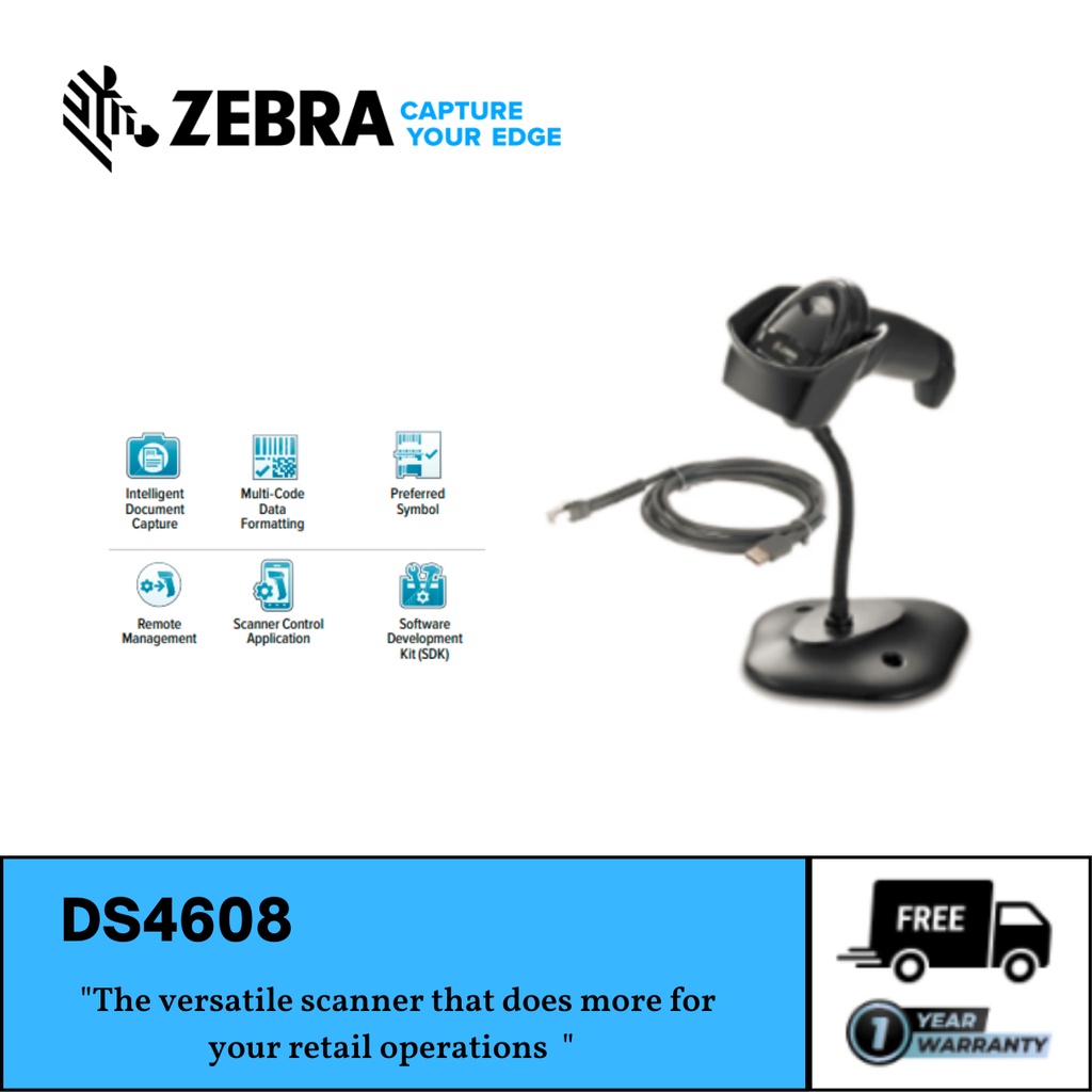 Jual ZEBRA The Versatile Scanner for Retail (DS4608) | Shopee Indonesia