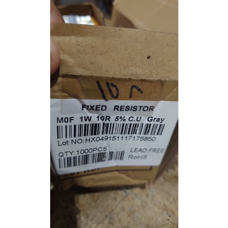 Jual resistor 10 ohm 1 Watt rohs | Shopee Indonesia