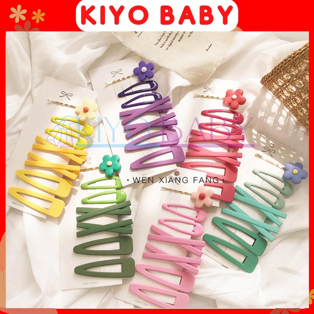 Jual J-025 | JEPITAN RAMBUT BUNGA ANAK MIX 7PCS 1 SET /JEPIT RAMBUT ...