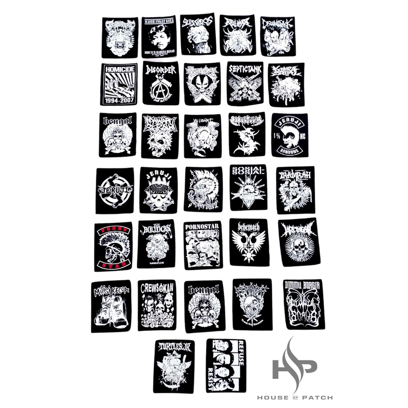 Jual COD EMBLEM SABLON, EMBLEM BAND PUNK BISA DI PILIH EMBLEM KOTAK ...