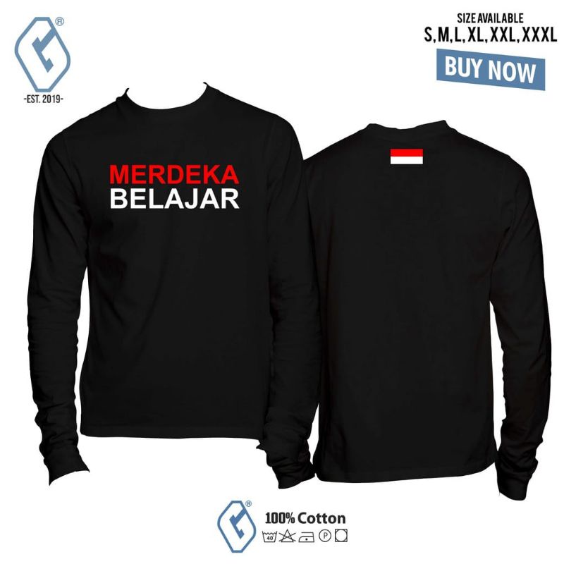 Jual KAOS GURU PENGGERAK MERDEKA BELAJAR LENGAN PANJANG | Shopee Indonesia