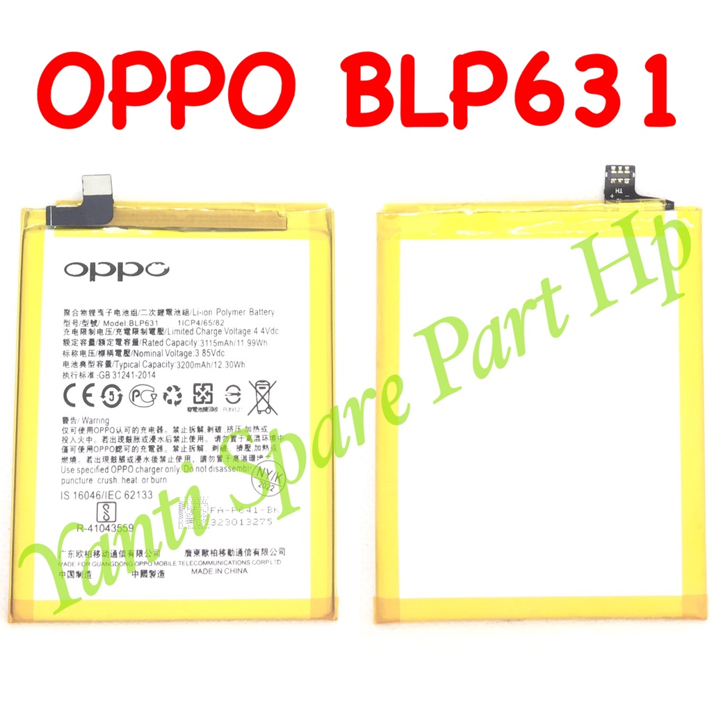 Jual Baterai Oppo F3 A77 Blp631 Original New Shopee Indonesia
