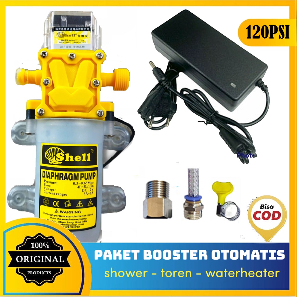 Jual PAKET POMPA BOOSTER SHOWER WATER HEATER TOREN - SHELL PUMP TEKANAN ...