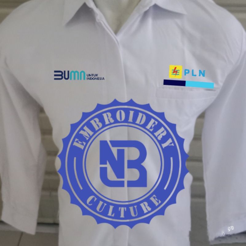 Jual KEMEJA PLN (PERUSAHAAN LISTRIK NEGARA) // KEMEJA PDH KANTONG SATU ...