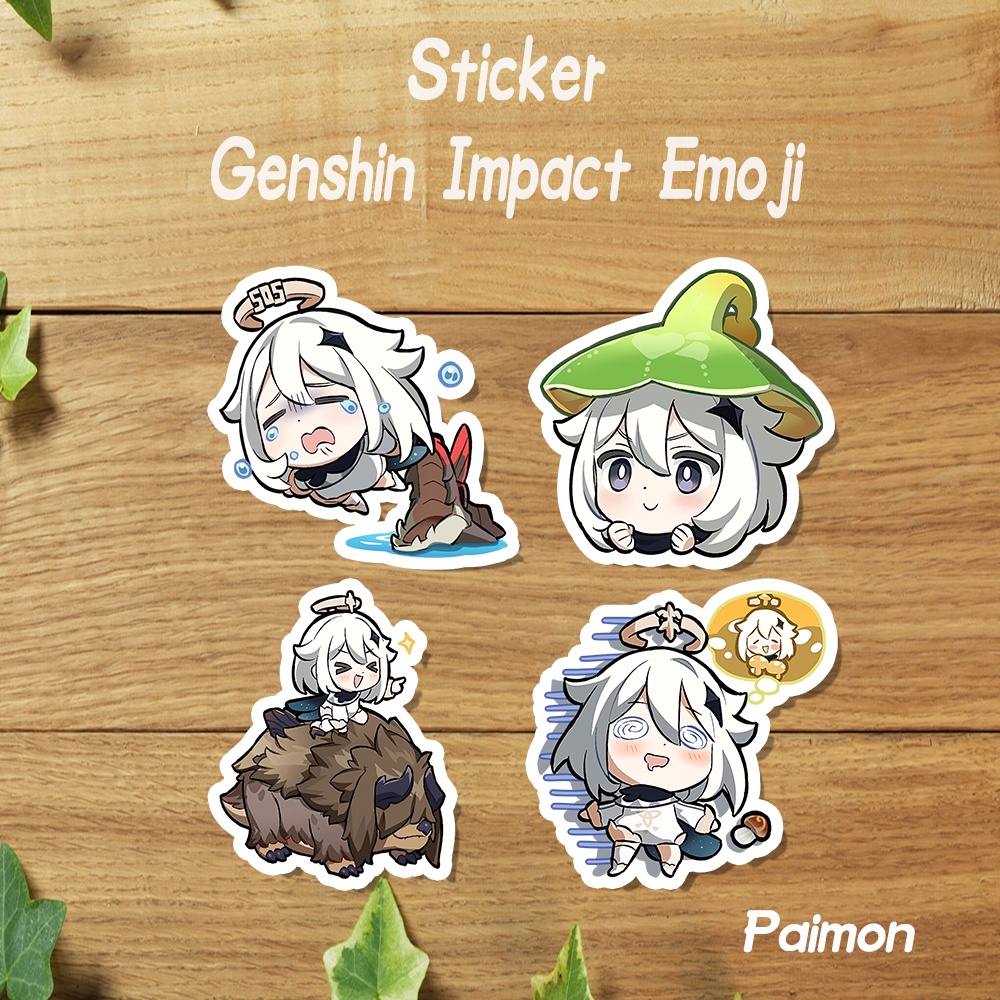Jual Stiker Genshin Impact Emoji Sticker Vinyl / Sticker Set Genshin ...