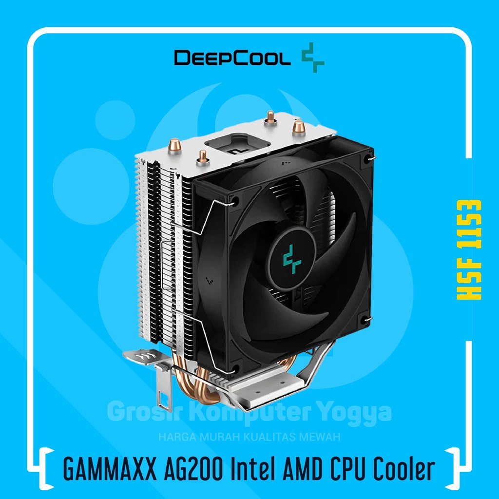Jual DeepCool GAMMAXX AG200 Intel AMD Single Tower Heatsink CPU Cooler | Shopee Indonesia