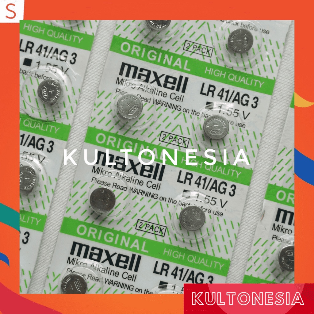 Jual Baterai LR 41 batre maxell AG3 LR41 | Shopee Indonesia