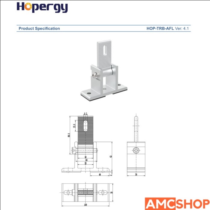 Jual Hopergy Adjustable Front Leg Kit Mounting Solar PV Module Panel ...
