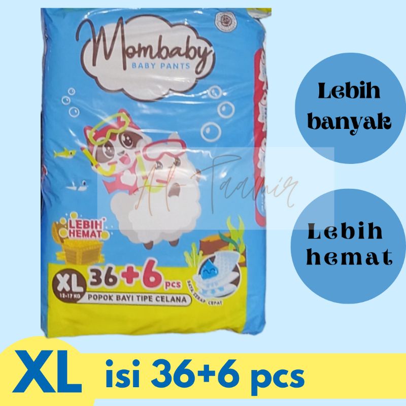 Jual Mombaby MEGA PACK (Isi Lebih Banyak Lebih Murah) uk S/M/L/XL Popok Bayi Tipe Celana ...