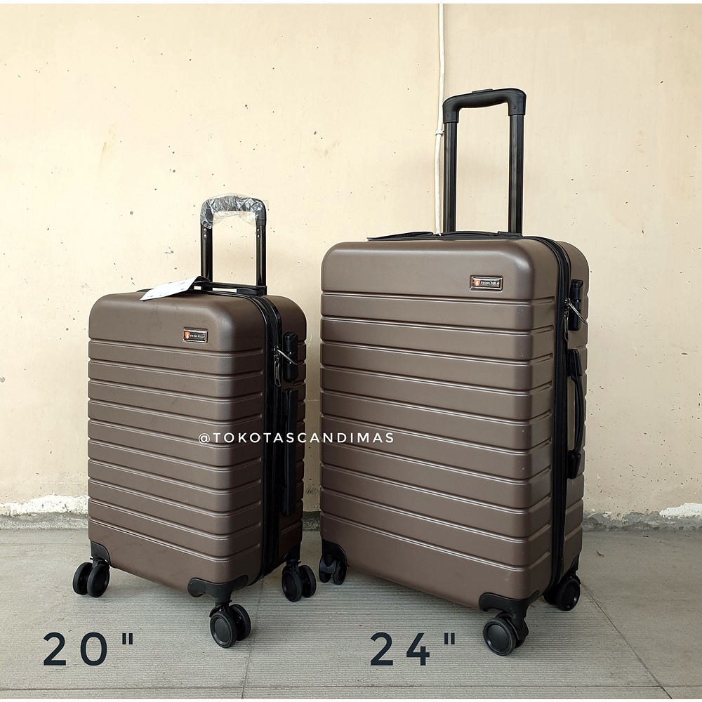 Jual Koper Fiber Swiss Polo JS6905 Cabin Size 20 Inch | Shopee Indonesia