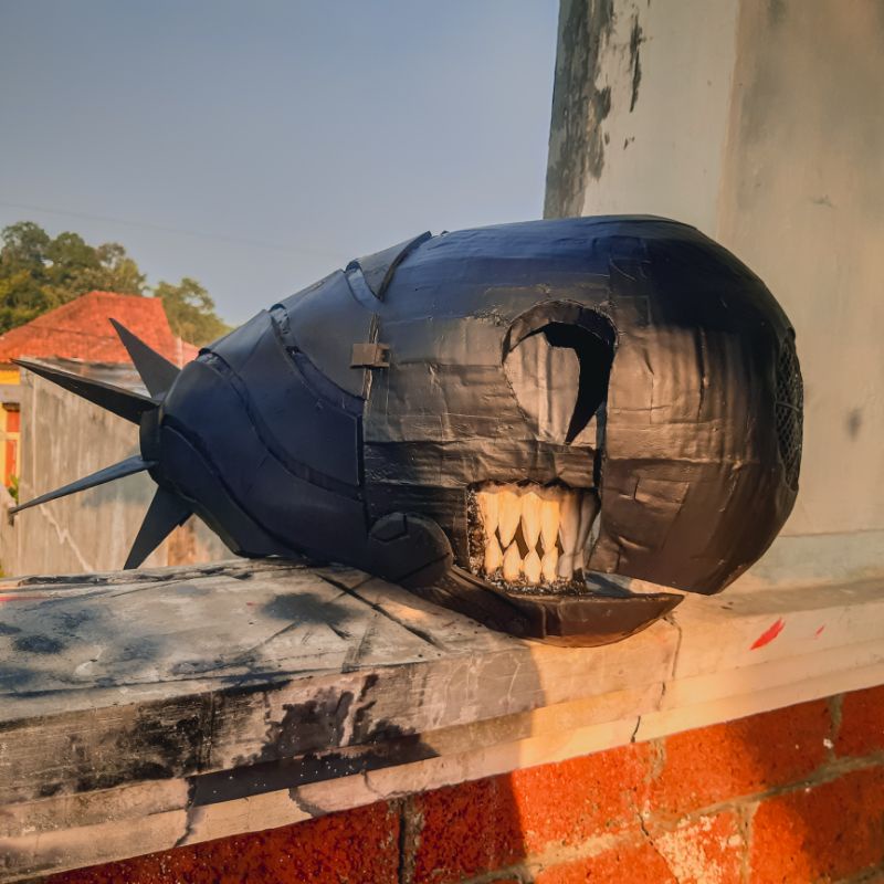 Jual Set Cosplay Reze Chainsawman / Cosplay Bomb Devil/ Topeng Bomb ...