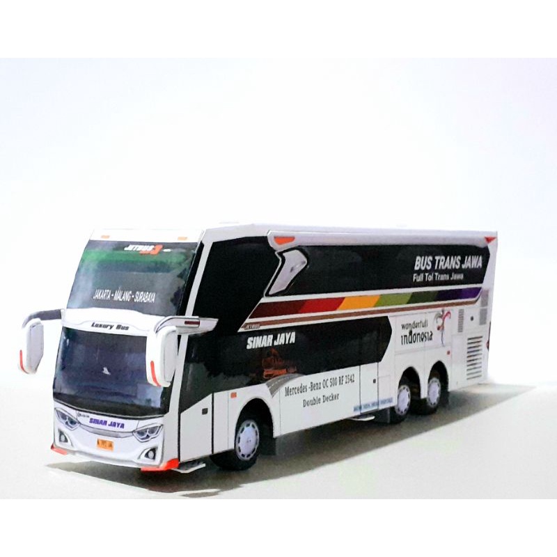 Jual Miniatur Papercraft Bus Sinar Jaya Doubel Decker Voyager | Shopee ...
