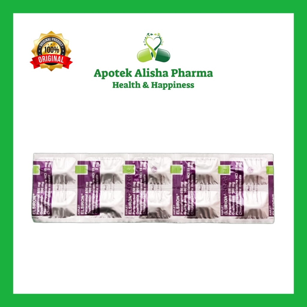 Jual Elsiron Tablet Strip / Box - Obat Flu Batuk Demam Pilek Hidung ...