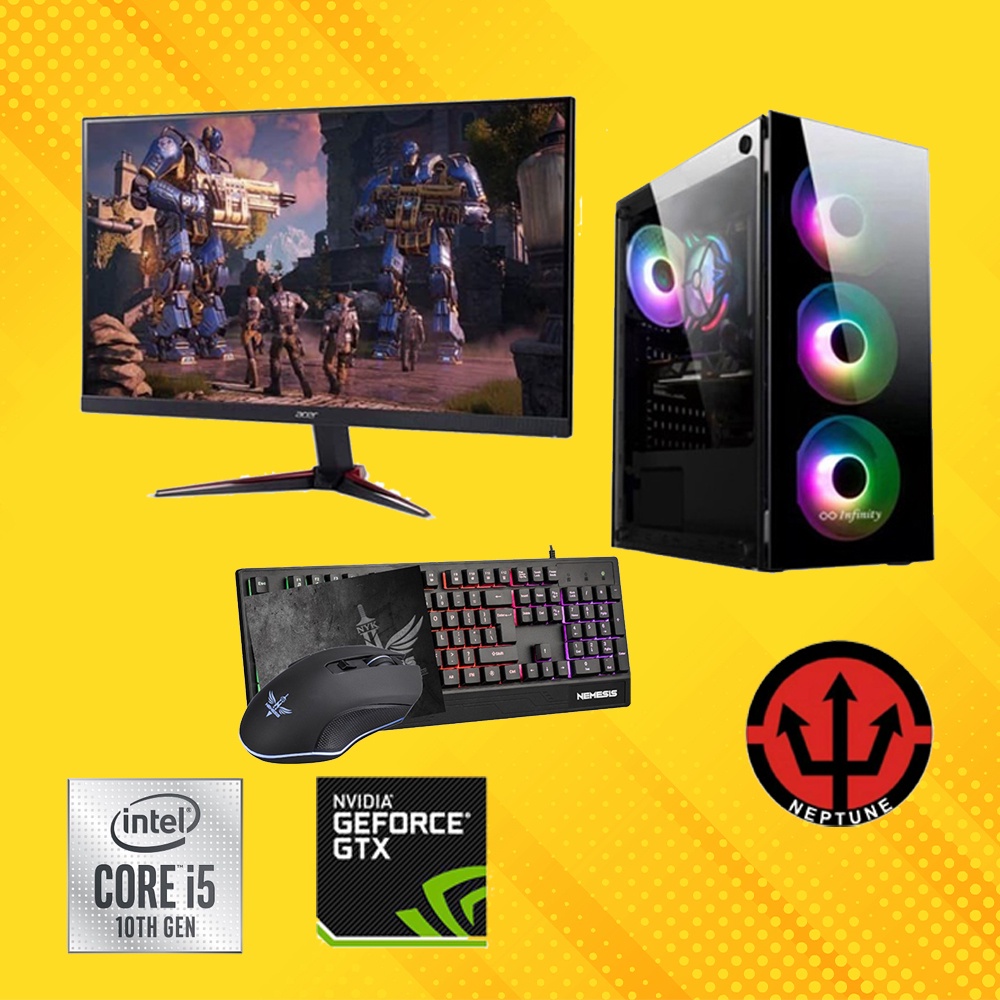 Jual RAKITAN INTEL CORE I5 10400F 16GB VGA LENGKAP MONITOR | Shopee Indonesia