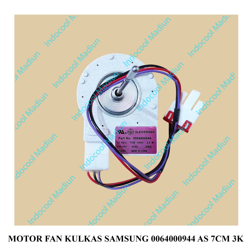 Jual MFK44 FAN MOTOR KULKAS/MOTOR FAN KULKAS SAMSUNG 0064000944 AS 7CM ...