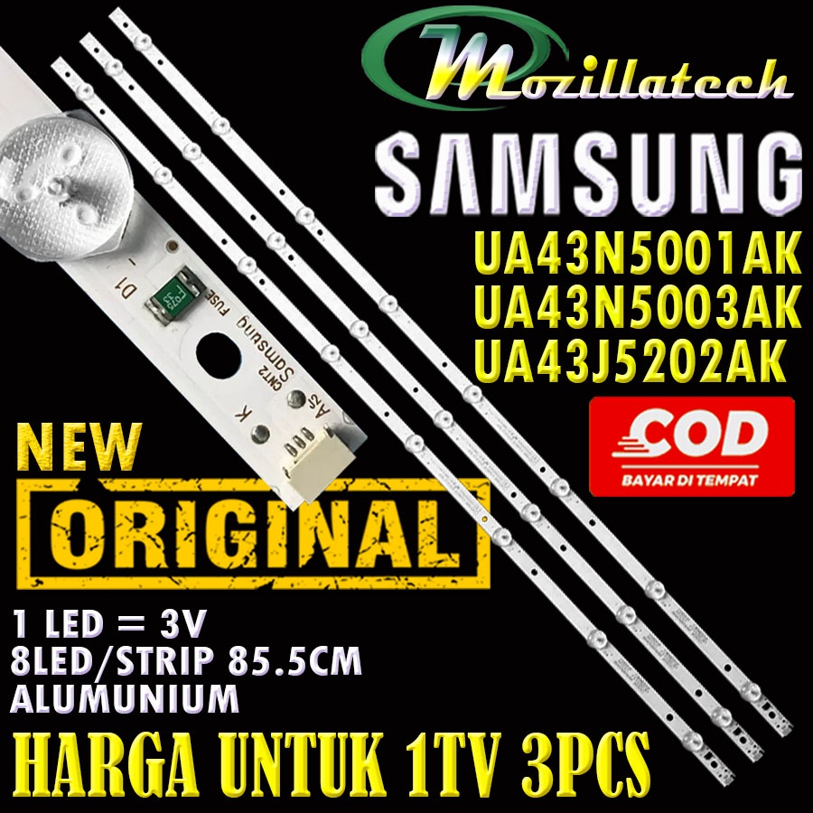 Jual BACKLIGHT TV LED SAMSUNG 43N5001 43N5003 43J5202 UA43N5001 UA43N5003 UA43J5202 | Shopee ...