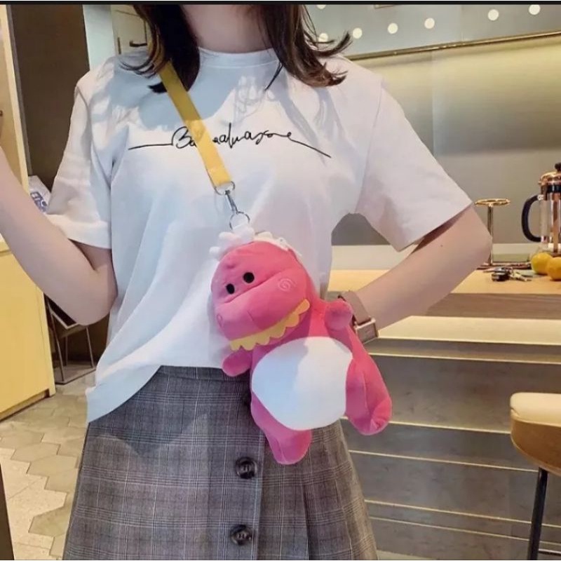 Jual Tas Dinosaurus lucu bahan lembut Waistbag boneka bentuk dino Tas ...