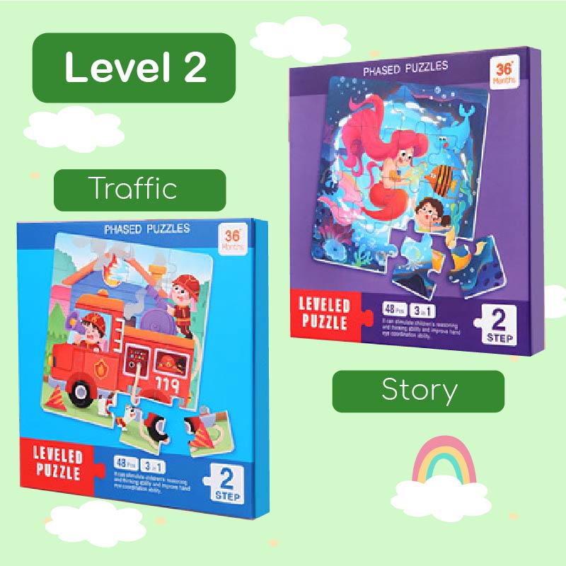 Jual MAGNETIC LEVELED PUZZLE BOOK BUKU PUZZLE MAGNET 3 IN 1 5 STEP BUKU ...