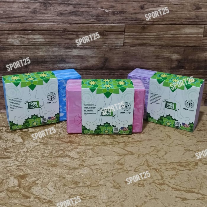 Jual Balok Yoga Block Blok Bricks Brick ROX YOGA Motif Marble ORIGINAL ...