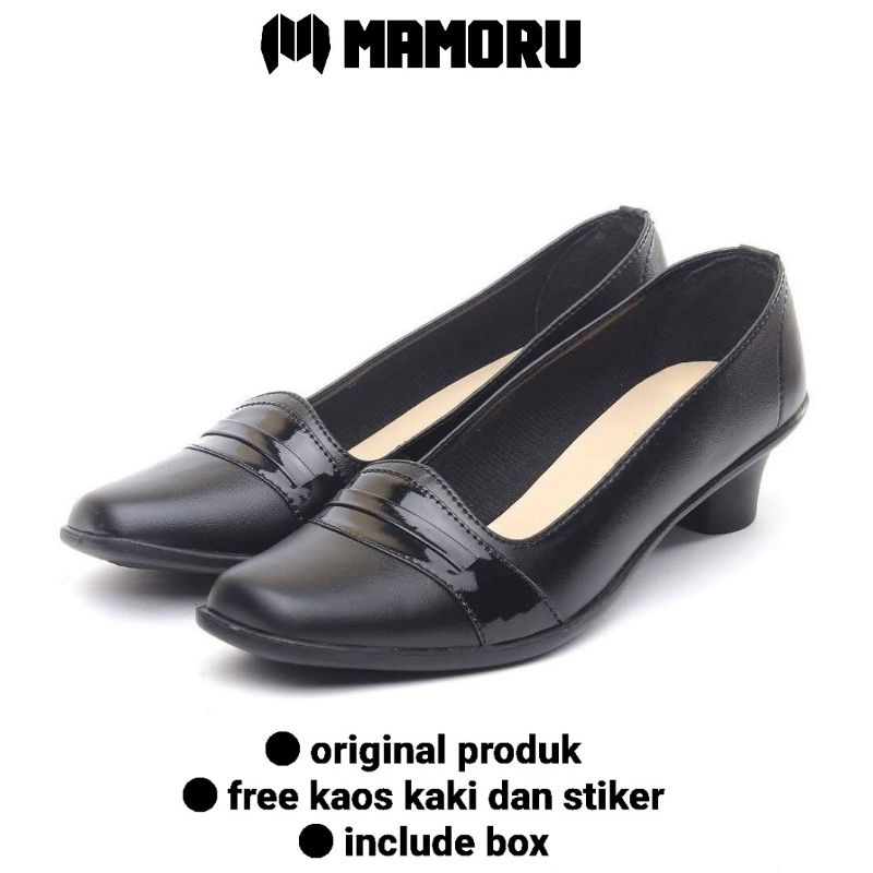 Jual SEPATU FORMAL FANTOFEL KULIT HEELS 5CM TINGGI CEWEK WANITA UNTUK ...