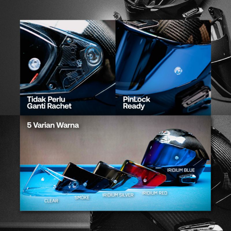 Jual kaca helm/visor helm clean KYT NX RACE,NFR,NZ RACE,KYT STRIKER ...