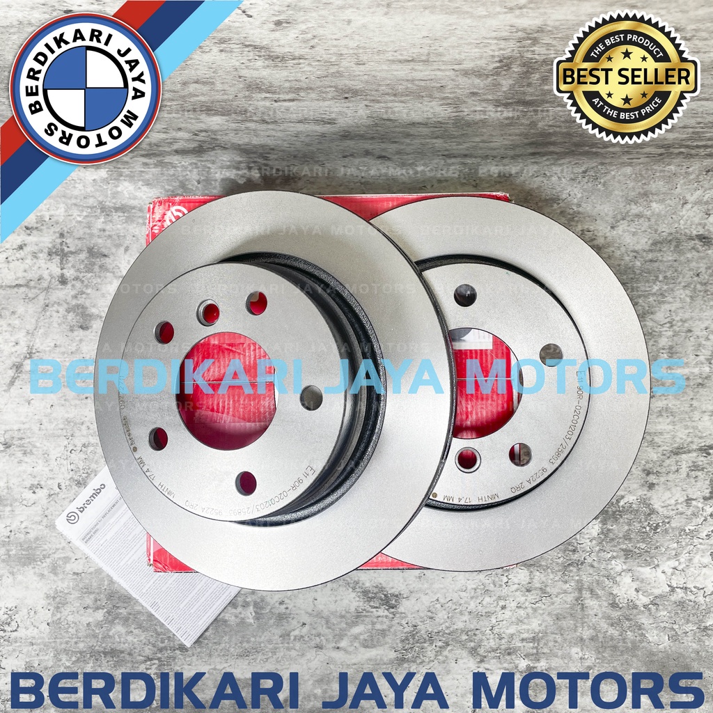 Jual REAR DISC BRAKE DISK PIRINGAN REM BELAKANG BMW E36 E46 VENTILASI 1 ...