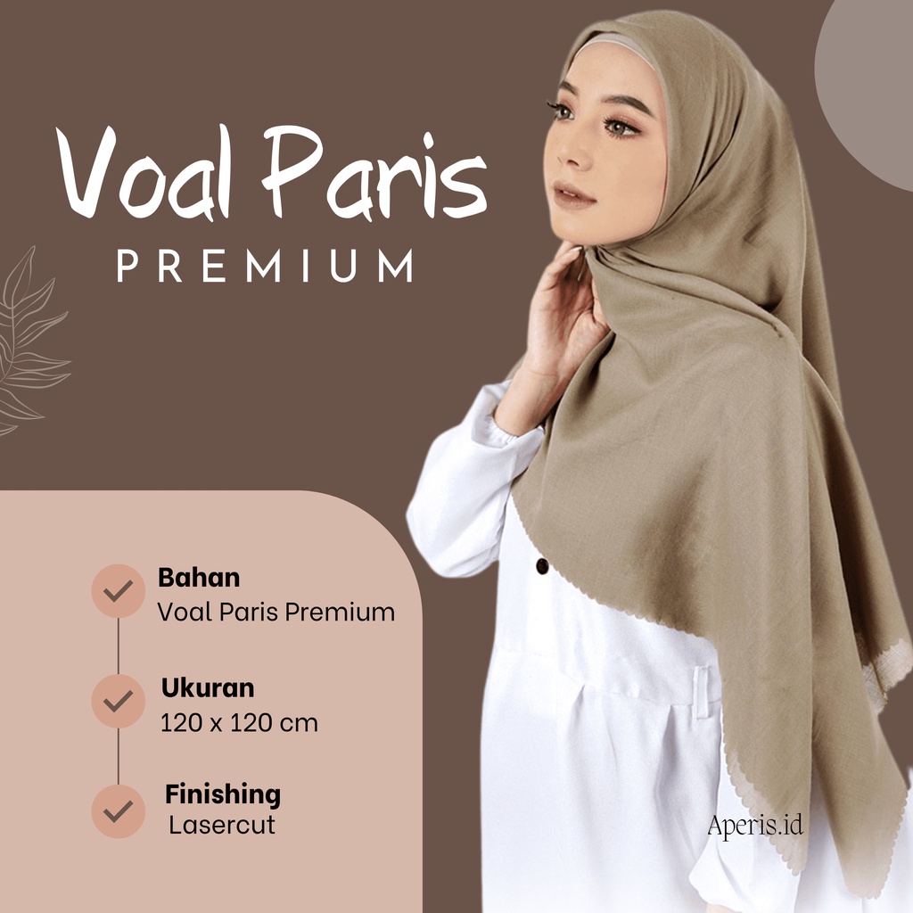 Jual HIJAB VOAL PARIS PREMIUM JUMBO | SEGI EMPAT PREMIUM BAHAN VOAL JUMBO 120X120 CM | Shopee ...