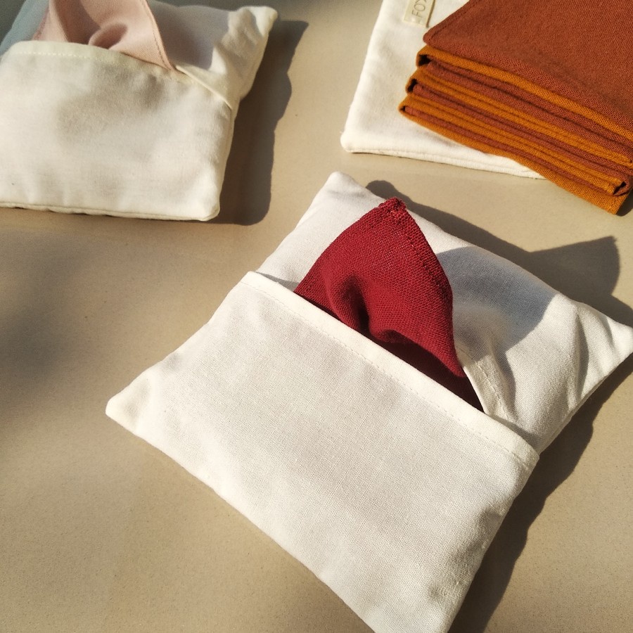 Jual Reusable Tissue Mini (1 pouch + 6 Lembar tissue) - Foyya Studio ...