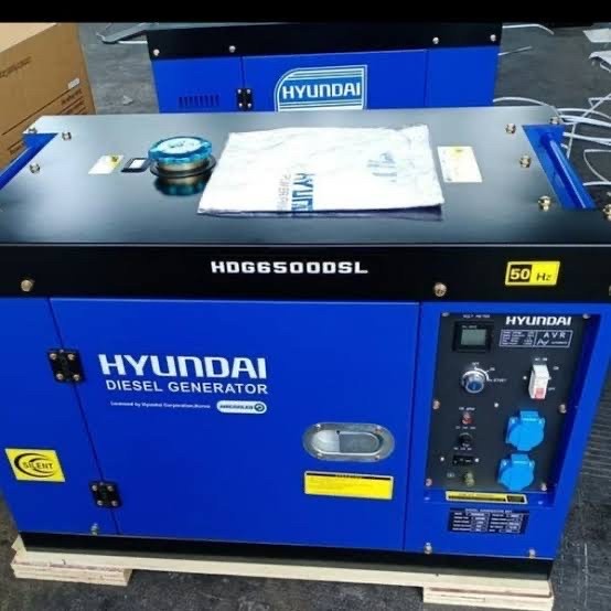 Jual Genset Silent 5000Watt Diesel Generator Listrik Hyundai Hdg 6500 ...