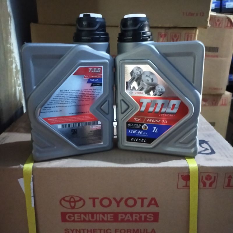 Jual TMO Diesel 15w40 CI4 Toyota Motor Oil Genuine asli botol 1lt ...
