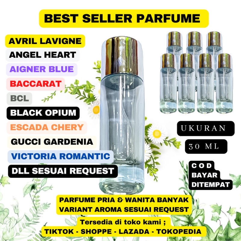 Jual MINYAK WANGI 30 ML PRIA DAN WANITA TAHAN LAMA (SERTAKAN RIQUEST ...