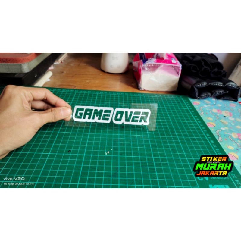 Jual STIKER GAME OVER STIKER CUTTING TRANSPARAN LOGO DLL | Shopee Indonesia