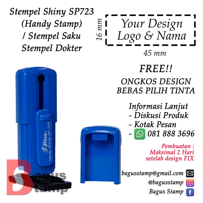 Jual Stm Stempel Shiny Sp723 (Handy Stamp) / Stempel Saku | Shopee ...
