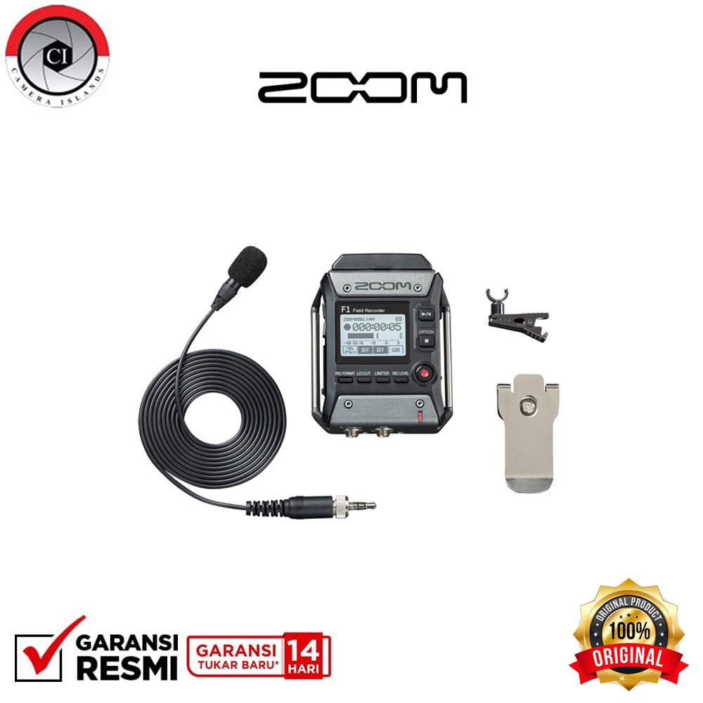 Jual Zoom F1-LP 2-Input / 2-Track Portable Field Recorder with Lavalier ...